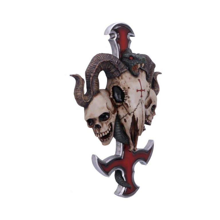 Devils Cross Wall Plaque 30.5cm | Fantasy&Gothic Giftware